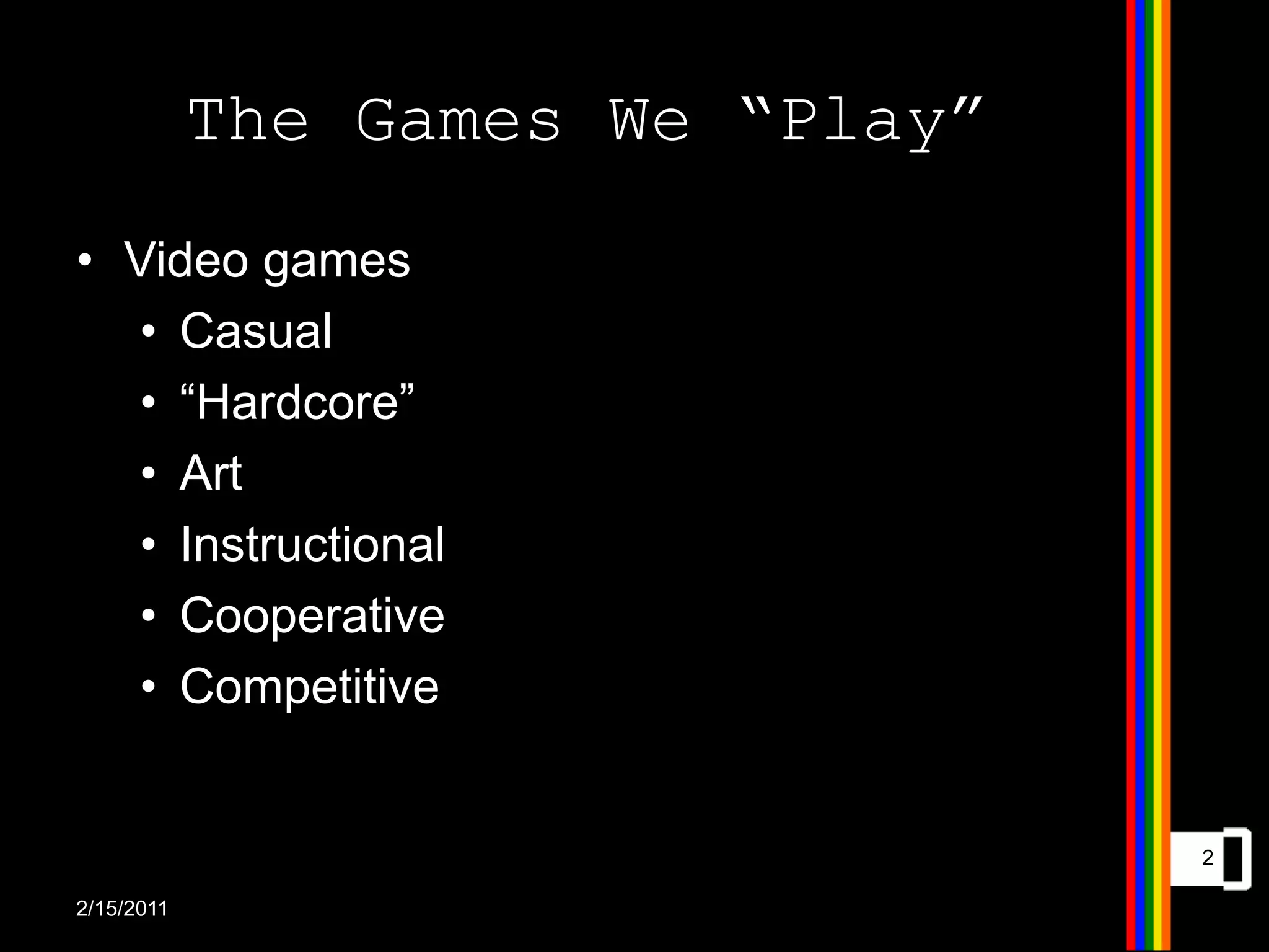 Presenting a Game: It's all Art to Me | PPTX