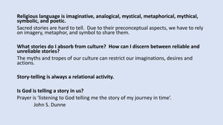 Telling our sacred stories | PPTX