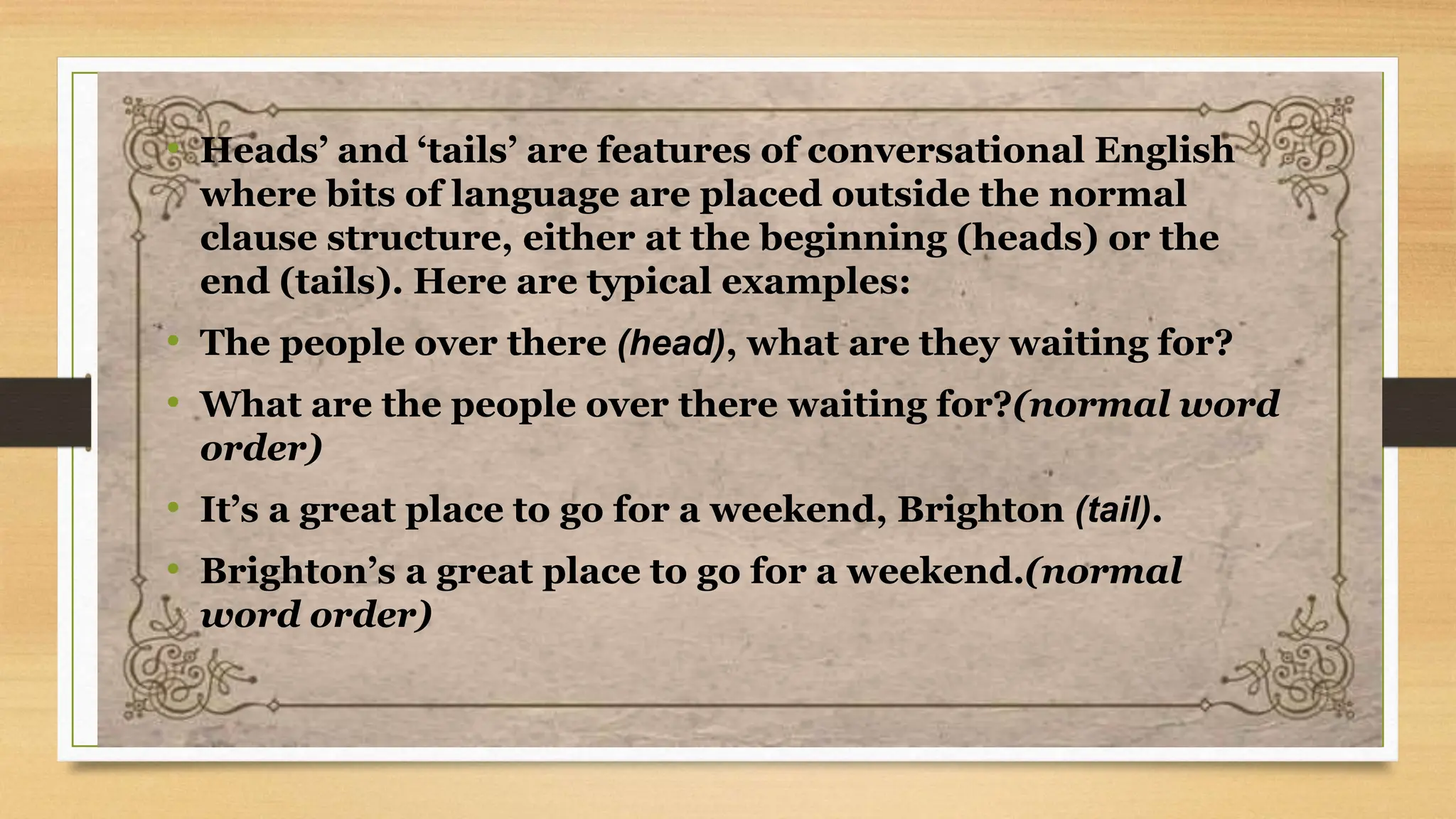 telling tails for developing our materials | PPT