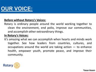 Telling the rotary story and rotary image . 2017 | PPTX