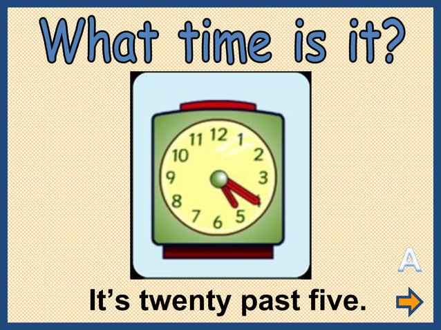 Telling the time | PPS