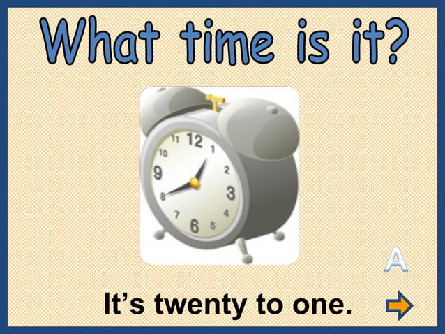 Telling the time | PPS