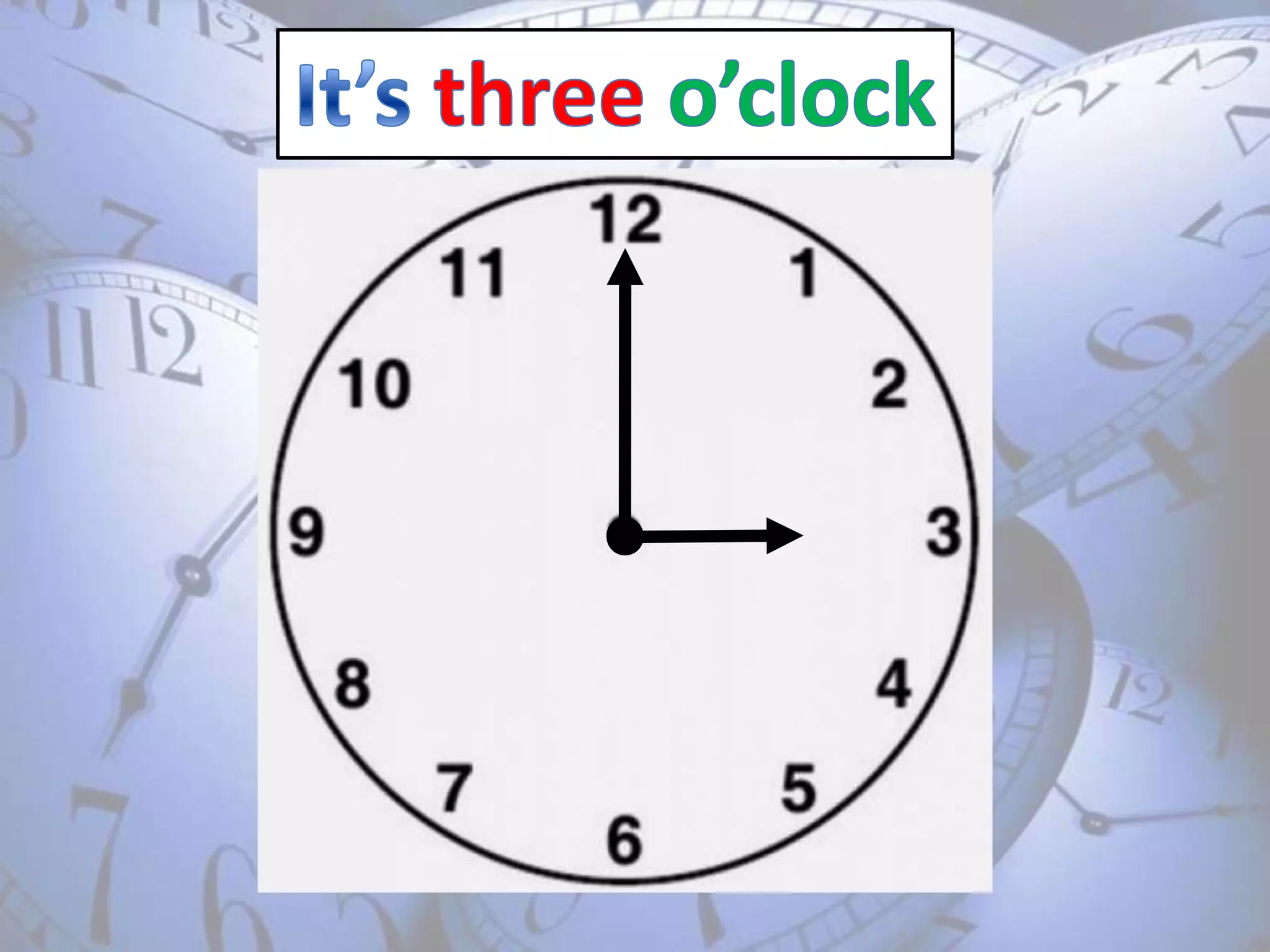 Telling the time | PPTX