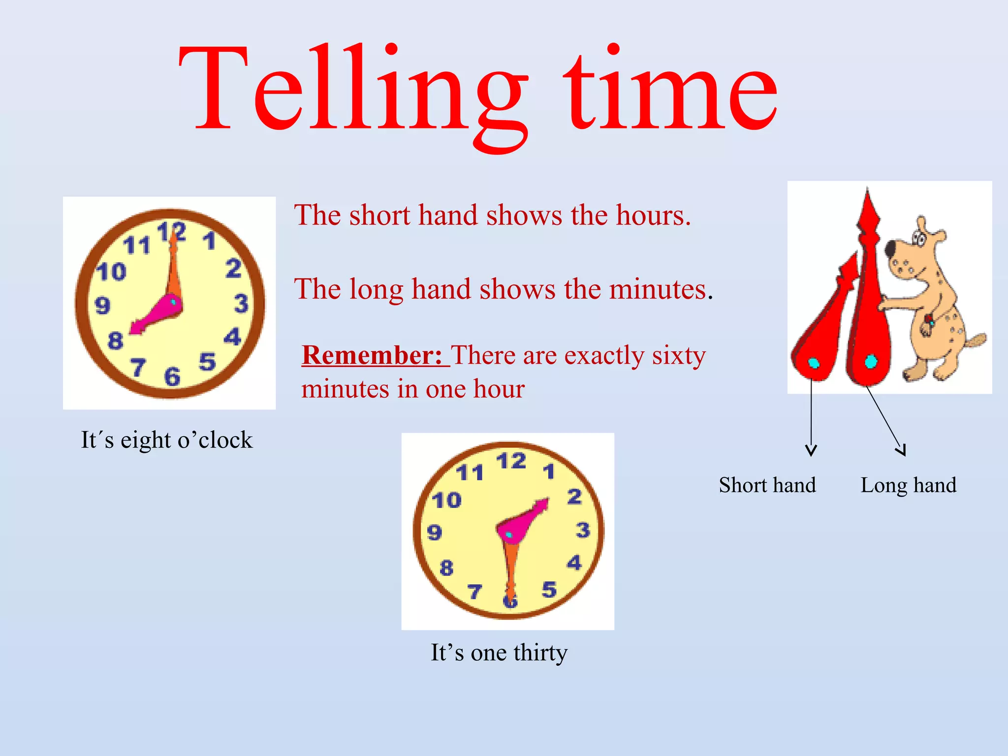 Telling the time | PPT