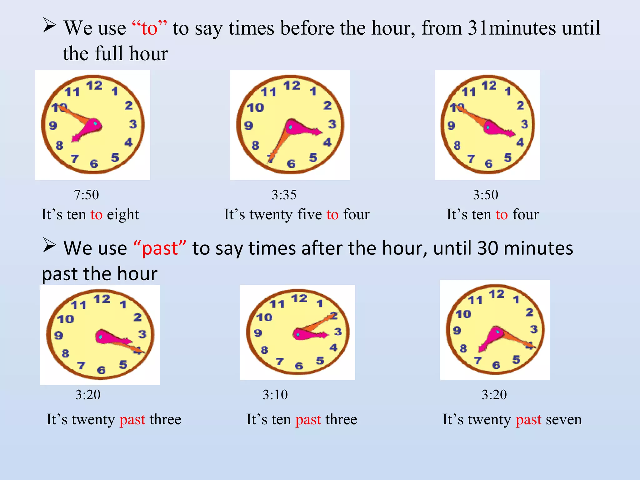 Telling the time | PPT