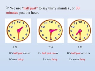 Telling the time | PPT