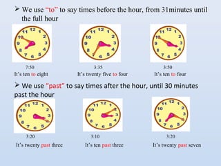 Telling the time | PPT