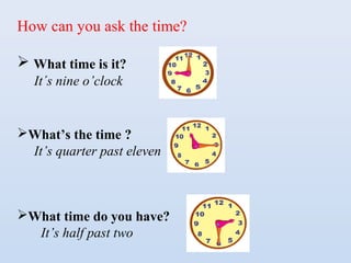 Telling the time | PPT