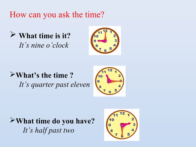 Telling the time | PPT