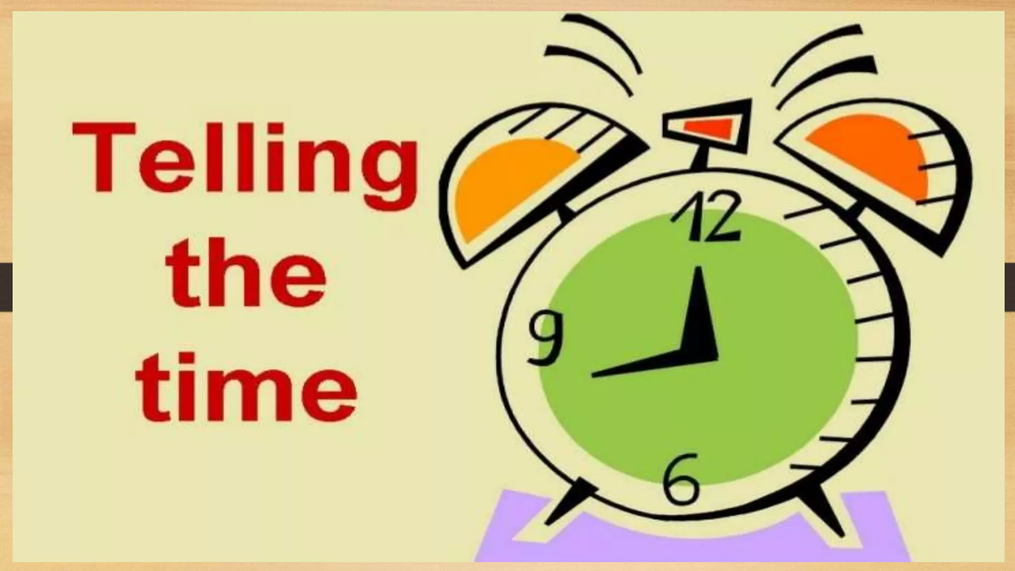 Telling the time | PPTX