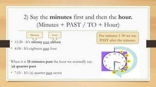 Telling the time | PPTX