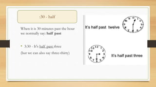 Telling the time | PPTX