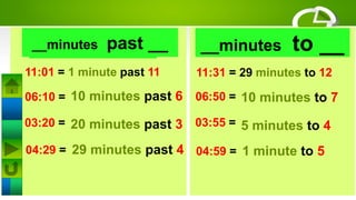 Telling the time | PPTX