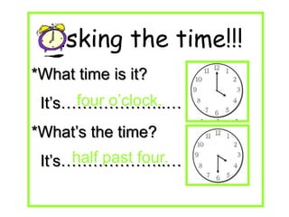 Telling the time.ppt