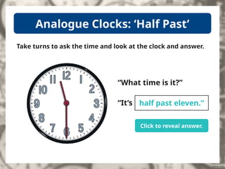 Telling the time ingles horas en ingles como se dice | PPTX