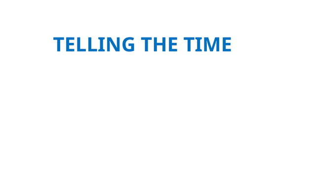 Study English Basic Education Telling Time | PPT
