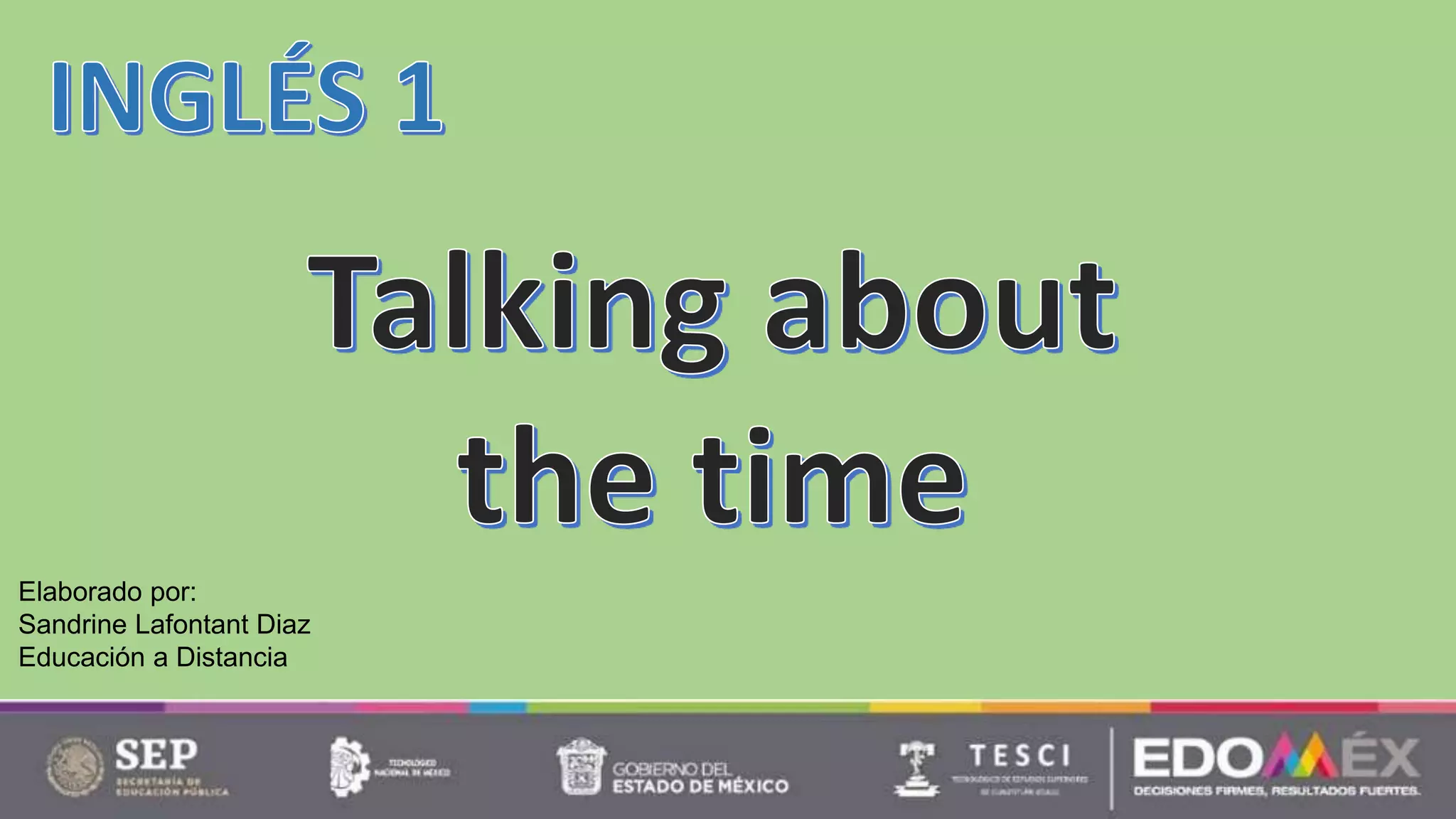 Telling the time good | PPTX