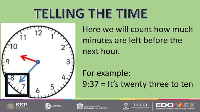 Telling the time good | PPTX