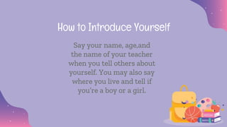 TELLING THINGS ABOUT MYSELF introduction.pptx
