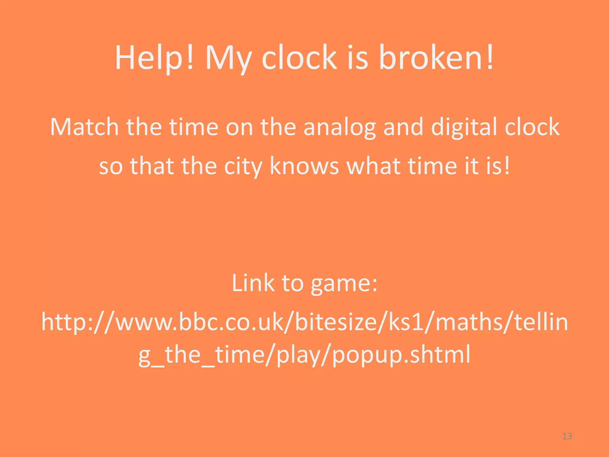 Telling time | PPT