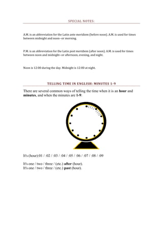 Telling time | PDF