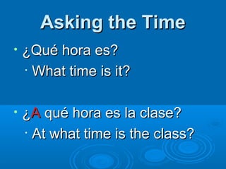 Telling time | PPT