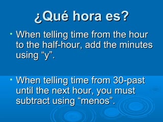 Telling time | PPT