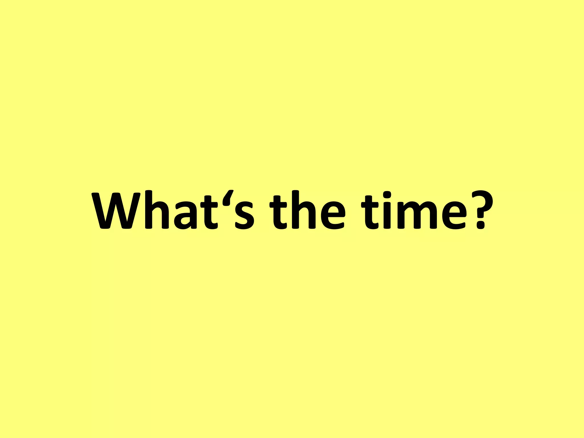 Telling time | PPT