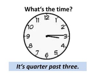 Telling time | PPTX