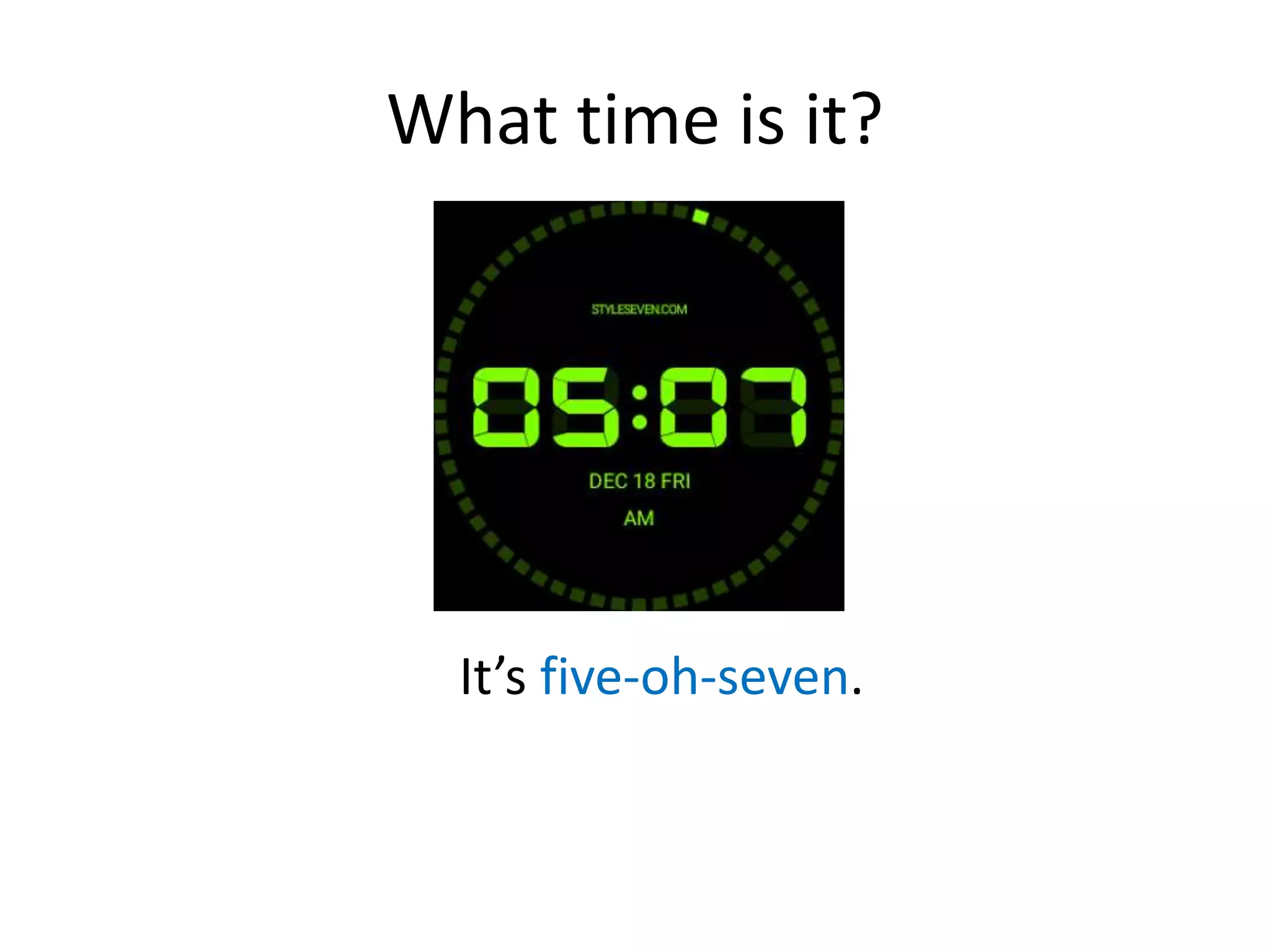 Telling time - ESL game | PPTX