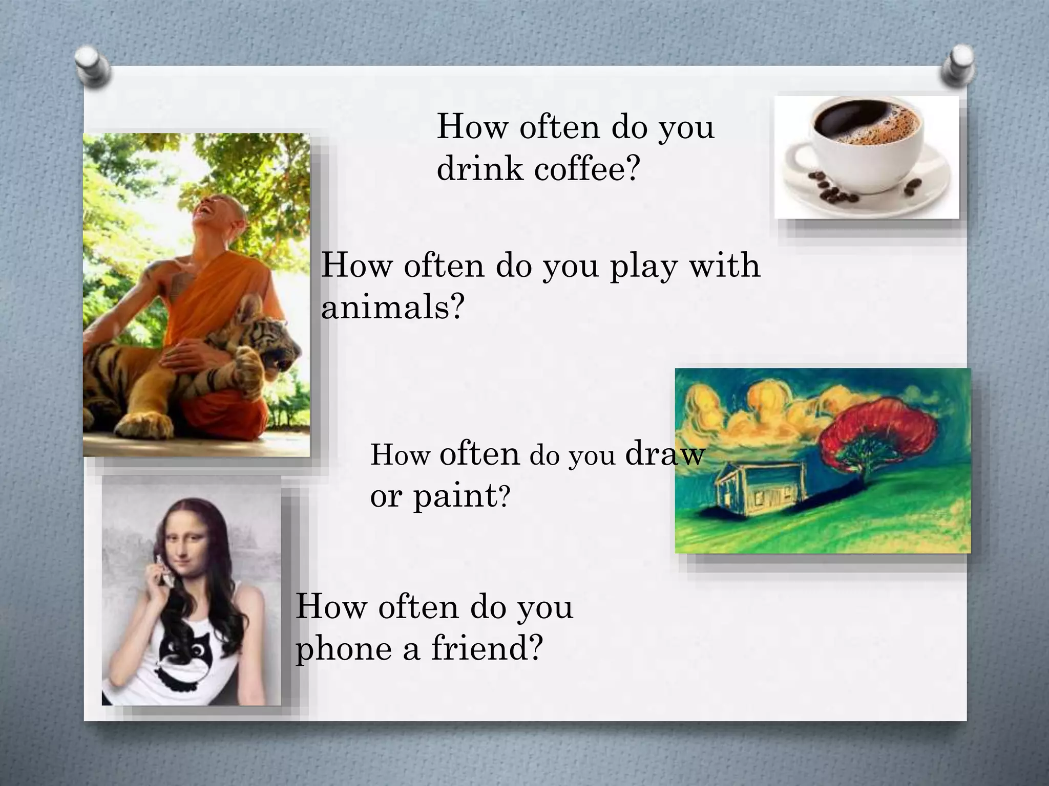 Telling time, frequency, questions, present | PPTX