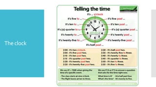 Telling time in English | PPTX