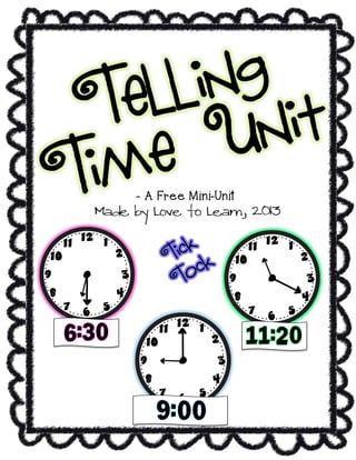 Telling timemathunit | PDF