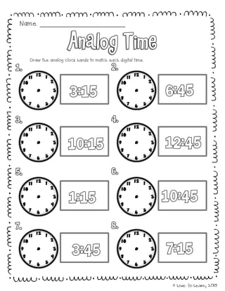 Telling timemathunit | PDF