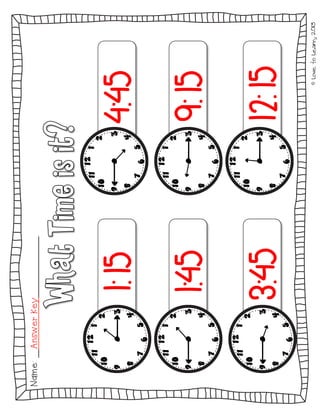 Telling timemathunit | PDF