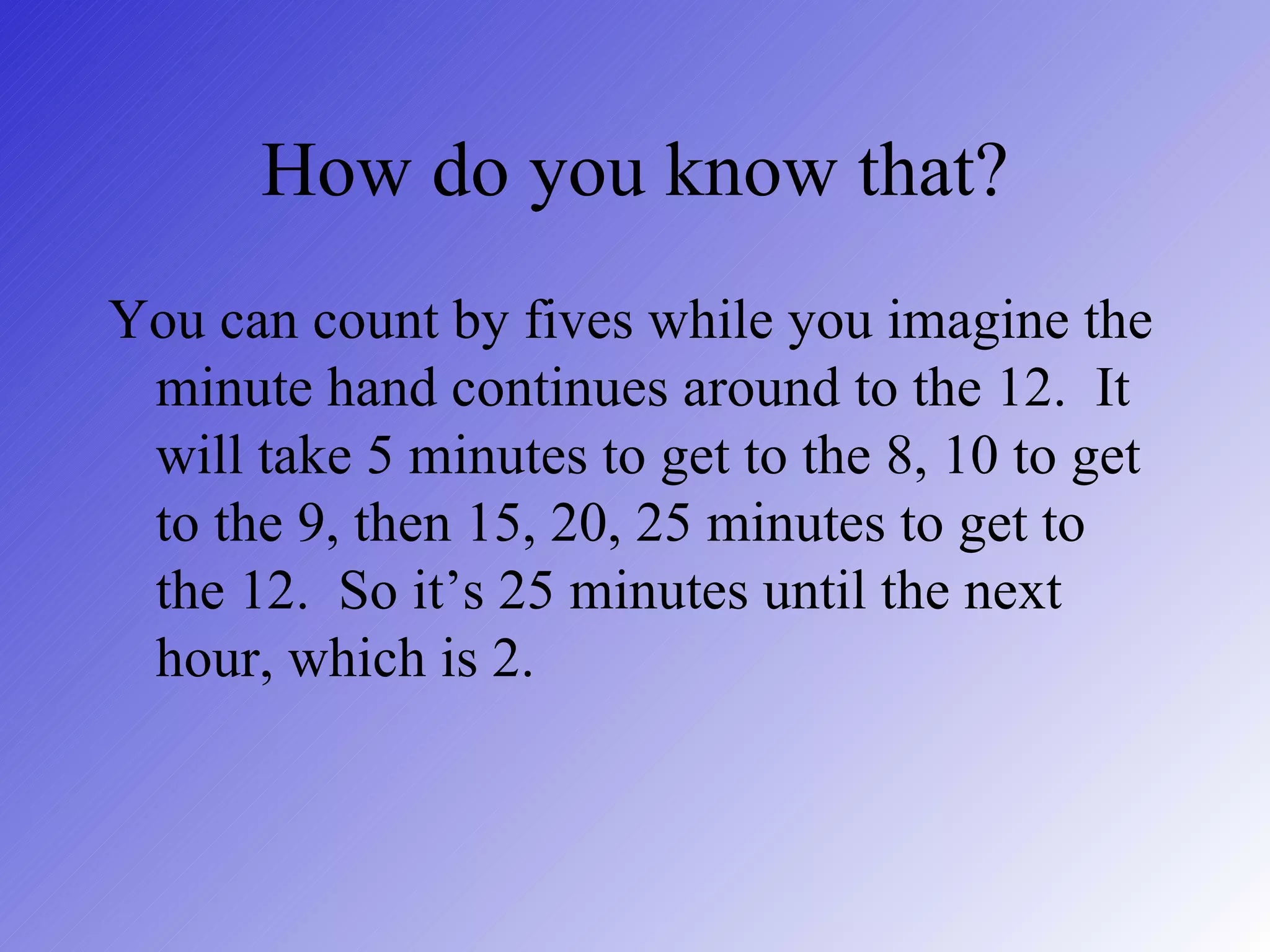 Telling time powerpoint | PPT