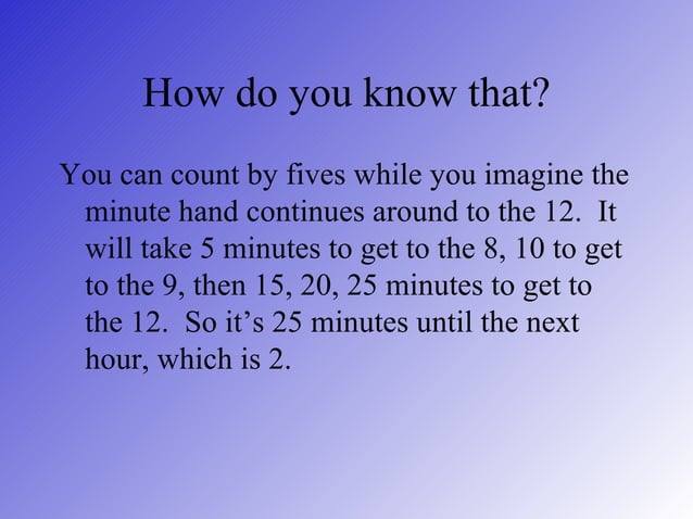 Telling time powerpoint | PPT