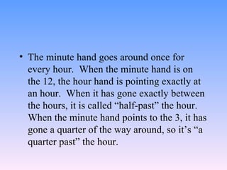 Telling time powerpoint | PPT