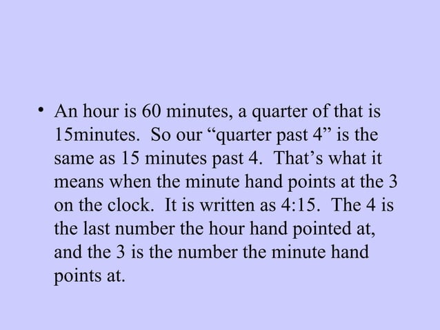 Telling time powerpoint | PPT