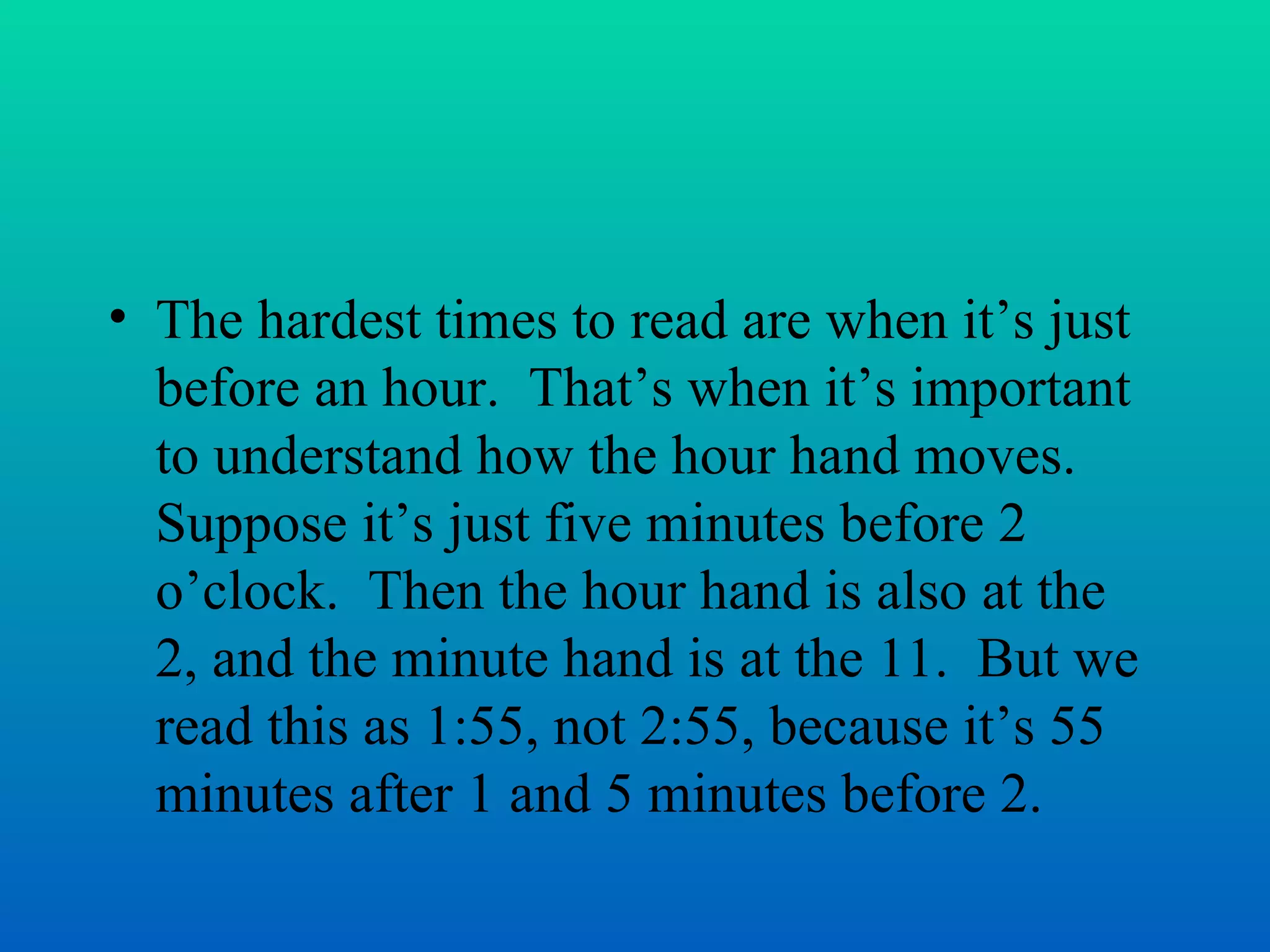 Telling time powerpoint | PPT