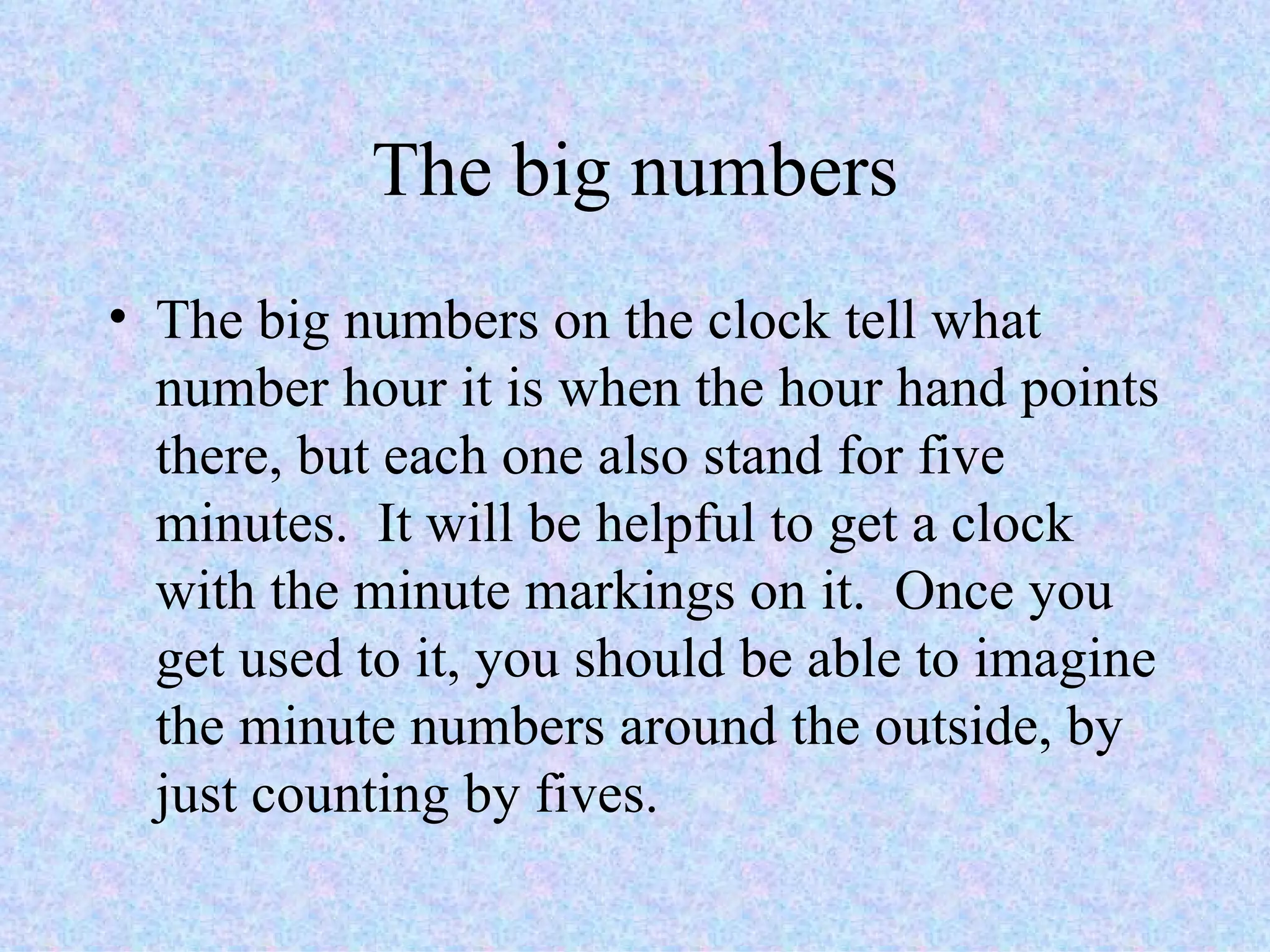 Telling time powerpoint | PPT