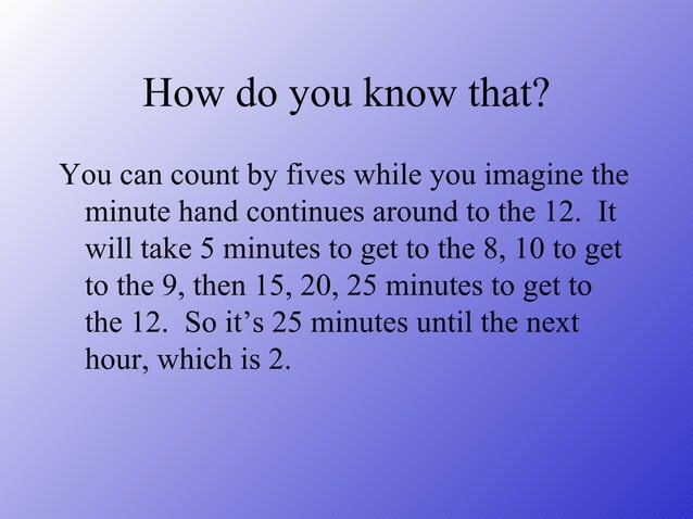 Telling time powerpoint | PPT