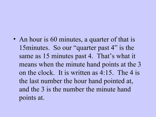 Telling time powerpoint | PPT