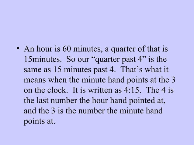 Telling time powerpoint | PPT