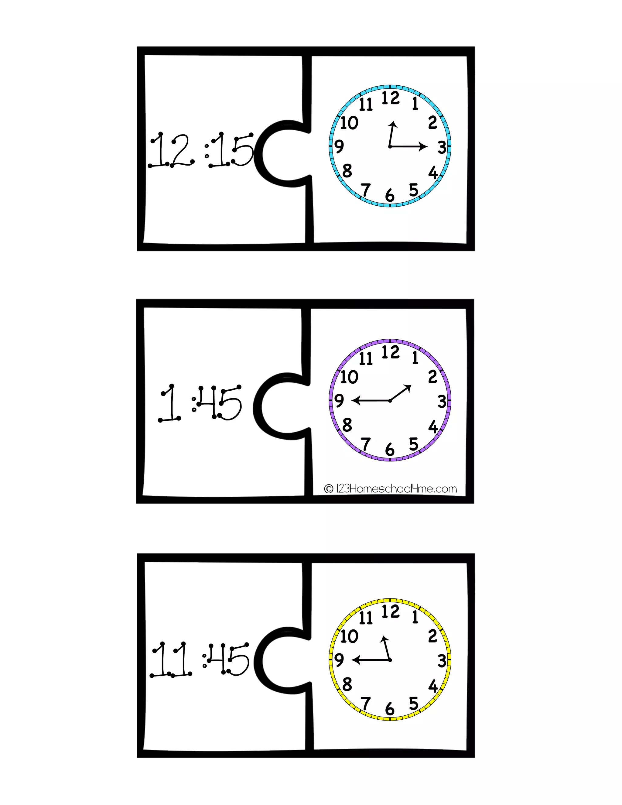 Telling time puzzles (1) | PDF