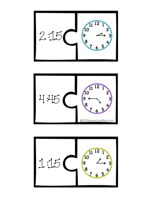 Telling time puzzles (1) | PDF