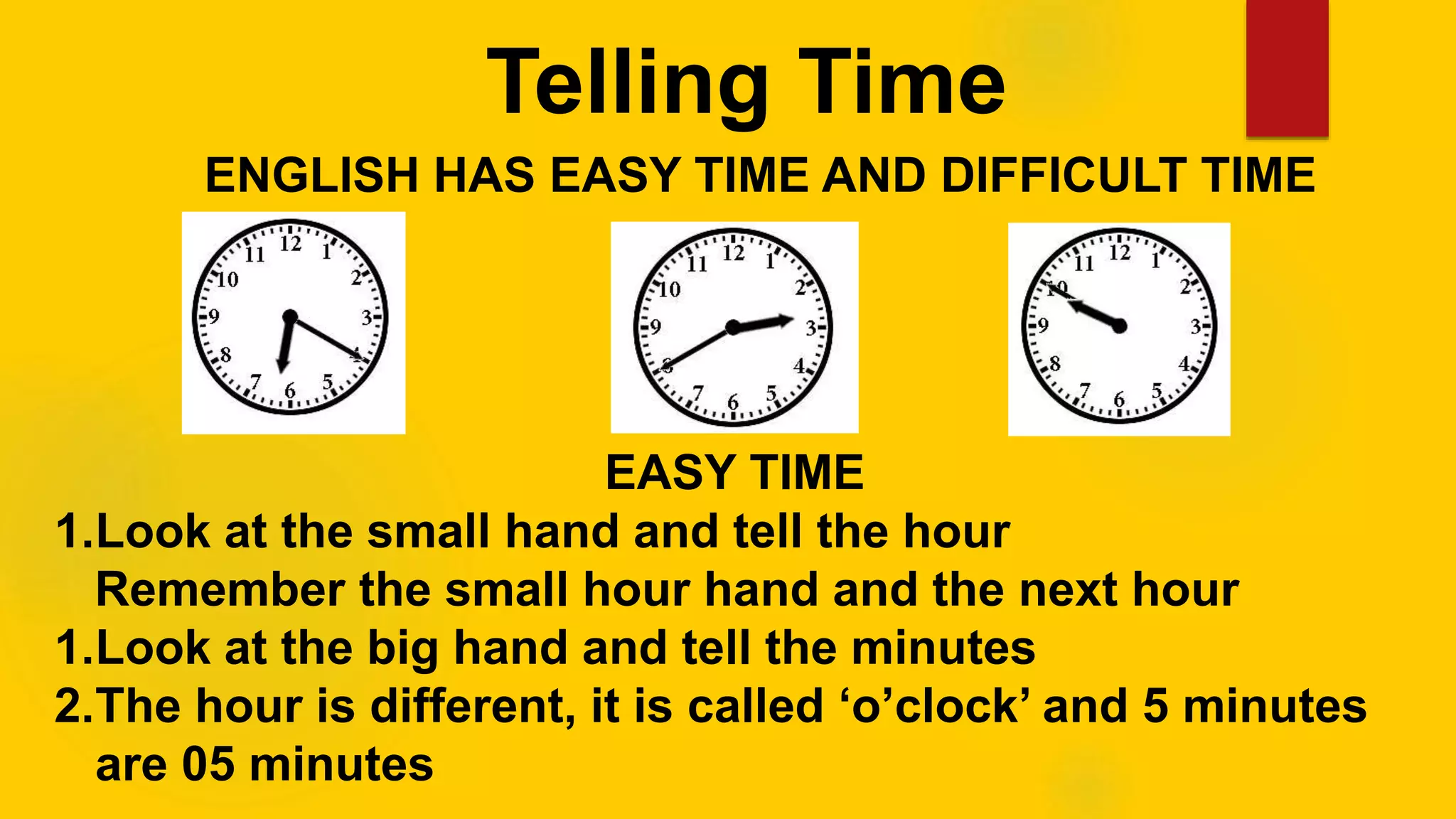 Telling Time | PPTX