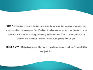 Tell me about your dream job interview question answer | PPT