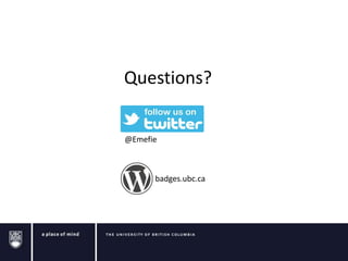 Open Badges in Higher Education | PPT