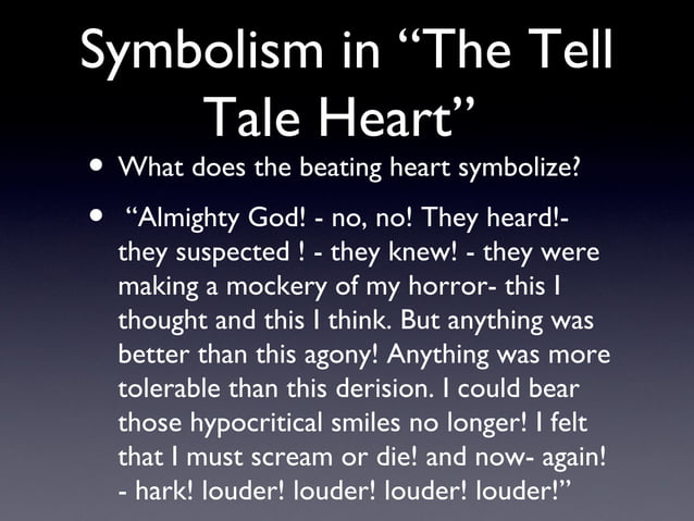 Tell tale heart | PPT | Homework and Study | Education